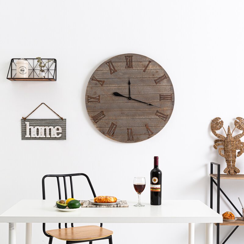 Oversized Earlston 32" Wall Clock, HAWOO Modern Wall Decor – Hawoohome